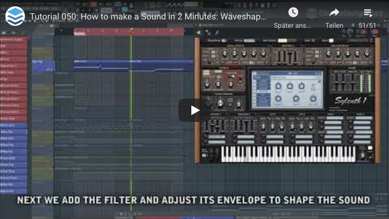 050: Waveshaper Style Synthwave Bass Pad Synthesizer | Tutorials ...